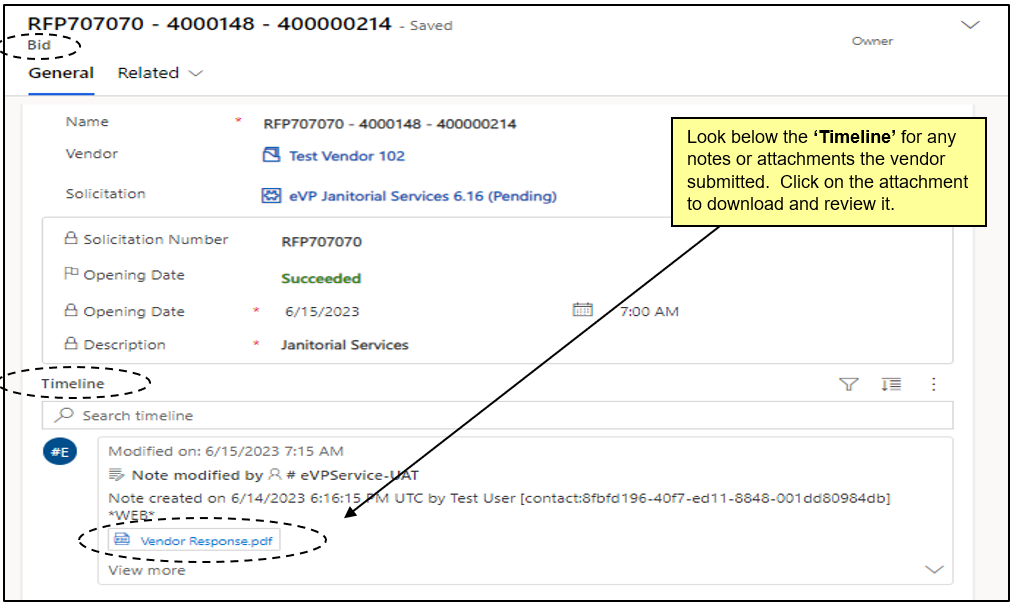 Viewing Bids for Posted Solicitations in eVP | NC eProcurement